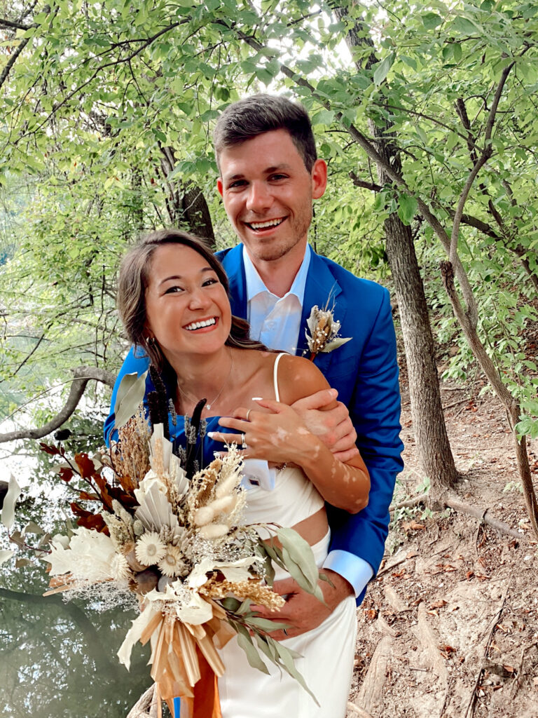 S + N // Austin Creekside Elopement | Showit Blog