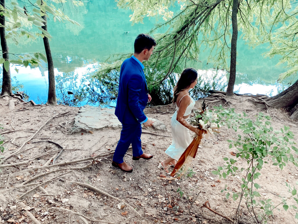 Sarah + Nick // Austin Creekside Elopement | Showit Blog